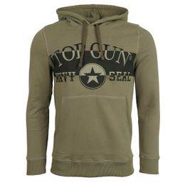 Top Gun Herren Kapuzenpullover "TG20201123", gr&uuml;n, Gr. M, Obermaterial: 50% Baumwolle, 50% Polyester, Pullover