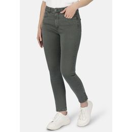 STOOKER WOMEN Damen 5-Pocket-Jeans "Rio Colour Skinny Fit Jeans", gr&uuml;n, Gr. 36, Denim/Jeans, 98% Baumwolle, 2% Elasthan, Jeans, Skinny Fit Casual