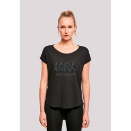 F4NT4STIC Damen T-Shirt "AC/DC Back in Black", schwarz, Gr. XS, Obermaterial: 100% Baumwolle, Shirts, Damen,Premium Merch,Lang,Longshirt,Bandshirt