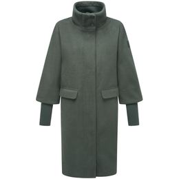 Navahoo Damen Langmantel "Polarbl&uuml;te 14", gr&uuml;n, Gr. XL, Oberstoff: 90% Polyacryl, 10% Viskose. Innenfutter: 100% Polyester. &Auml;rmelfutter: 100%
