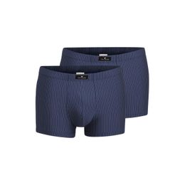 Tom Tailor Herren Boxershorts "Alaska", Gr. 5, blau, Single Jersey, Obermaterial: 81% Polyamid, 13% Elasthan, 6% Polyester, gestreift, Unterhosen,