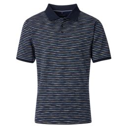 Casamoda Herren Poloshirt "Casamoda Polo-Shirt gestreift", blau, Gr. M, 80% Baumwolle, 20% Polyester, Shirts