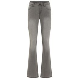Arizona Damen Bootcut-Jeans "Ultra-Stretch", grau, Basic, Gr. 48, Denim/Jeans, Obermaterial: 74% Baumwolle, 24% Polyester, 2% Elasthan, Jeans,