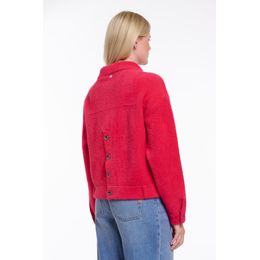 Rino & Pelle RINO & PELLE Damen Strickjacke "BUBBLY", rot, Gr. S, Web, Obermaterial: 63% Polyamid, 24% Polyester, 13% Viskose, Strickjacken, mit flauschiger Optik