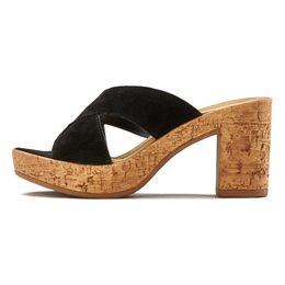 Lascana Damen Pantolette "Sommerschuh, offener Schuh, Sandalette, Mule", Gr. 39, schwarz, Obermaterial: 100% Ziegenleder. Decksohle: 100%