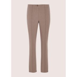 Madeleine Mode MADELEINE Damen Stoffhose "Culotte Stoffhose mit Biesen", braun, Modern, Gr. 20, Obermaterial: 73% Polyester PES. 23% Viskose CV. 4% Elasthan EL.,