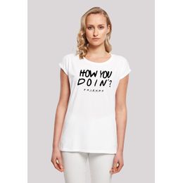 F4NT4STIC Damen T-Shirt "FRIENDS TV Serie How You Doin?", wei&szlig;, Gr. M, Obermaterial: 100% Baumwolle, Shirts, Damen,Premium Merch,Regular-Fit,Kurze