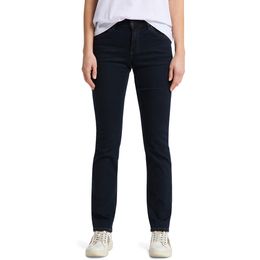 Mustang Damen Regular-fit-Jeans "Julia", blau, Gr. 30, unifarben, Denim/Jeans, Obermaterial: 74% Baumwolle, 22% Polyester, 4% Elasthan, Jeans, im