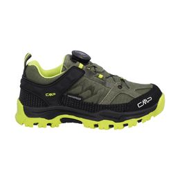 CMP Kinder Wanderschuh "KIDS KIRUNA LOW FITGO WP TREKKING SHOES", Gr. 41, gr&uuml;n, Leder, Synthetik, Schuhe, wasserdicht,mit Fitgo Schnellverluss