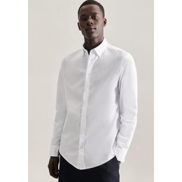 Seidensticker Herren Businesshemd "X-Slim", wei&szlig;, Gr. 42, unifarben, 100% Baumwolle, Hemden, X-Slim 1/1 Button-Down-Kragen Uni
