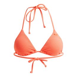 Roxy Damen Triangel-Bikini-Top "Lagos", orange, Gr. XS, Obermaterial: 92% Polyester, 8% Elasthan., Bikini-Oberteile