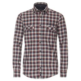 Casamoda Herren Flanellhemd "Casamoda Flanellhemd kariert", braun, Gr. 4XL, kariert, 100% Baumwolle, Hemden