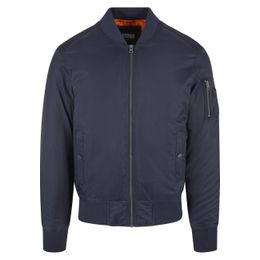 Anorak Urban Classics "Urban Classics Herren Basic Bomber Jacket", Herren, Gr. L, navy, 100% Polyamid, unifarben, normal, amerikanischer Ausschnitt, Jacken