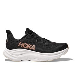 Hoka One One Damen Laufschuh "CLIFTON 10", Gr. 36schwarz, rose gold, Synthetik, Textil, Schuhe, mit EVA-D&auml;mpfungstechnologie, atmungsaktives