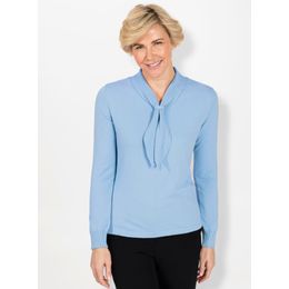 CLASSIC Damen Strickpullover "Pullover", blau, Gr. 40, unifarben, 50% Modal, 30% Polyamid, 20% Polyester, Pullover