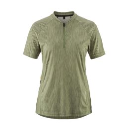 Gonso Damen Radtrikot "Adventure Jersey Soft Touch W", gr&uuml;n, Gr. 40, 100% Polyester, Trikots, Angenehmes, weiches Tragegef&uuml;hl