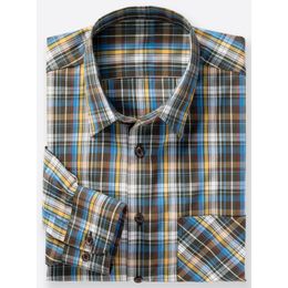 CLASSIC Herren Karohemd, bunt, Gr. 41, gemustert, kariert, mehrfarbig, 100% Baumwolle, Hemden