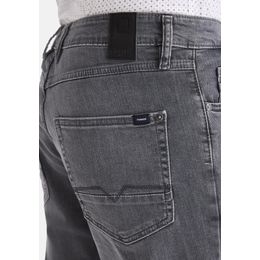 Stooker Men Herren 5-Pocket-Jeans "Glendale Season Slim Straight Fit Jeans", grau, Gr. 36, Denim/Jeans, 98% Baumwolle, 2% Elasthan, Jeans, Slim