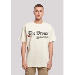 F4NT4STIC Damen T-Shirt "The Bronx OVERSIZE TEE", beige, Gr. M, Obermaterial: 100% Baumwolle, Shirts, Print