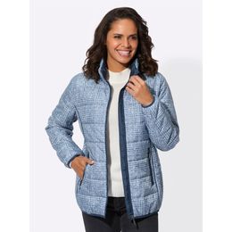 Casual Looks Damen Steppjacke, blau, Gr. 40, 100% Polyester, Wattierung:100% Polyester, Jacken