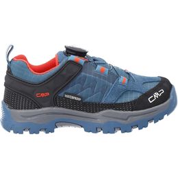 CMP Kinder Outdoorschuh "KIDS KIRUNA LOW FITGO TREKKING SHOES WP", Gr. 28, blau, Leder, Synthetik, Schuhe, wasserdicht