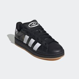 Herren Sneaker "CAMPUS 00S", adidas originals, Gr. 39, schwarz-wei&szlig;, Leder, Schuhe