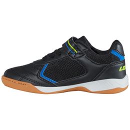 Lotto M&auml;dchen Hallenschuh, Gr. 35, schwarz, Kunstfaser, Synthetik, mehrfarbig, Schuhe, - mit nichtf&auml;rbender Sohle