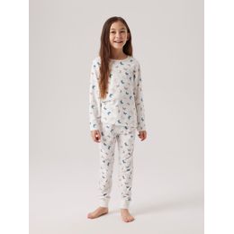 name it M&auml;dchen Schlafanzug "NKFNIGHTSET JET STREAM BUTTERFLY NOOS", Gr. 86, gr&uuml;n, Jersey, Obermaterial: 95% Baumwolle, 5% Elasthan, bedruckt,