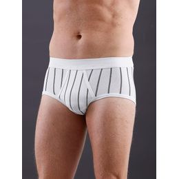 Herren Slip, Gr. 6, wei&szlig;, 75% Baumwolle, 25% Polyester, Unterhosen