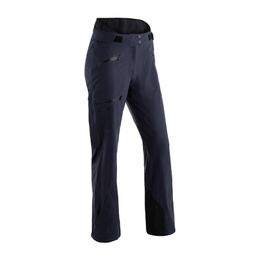 Maier Sports Damen Funktionshose "Liland P3 Pants W", blau, Gr. 44, 65% Polyester (recycelt), 35% Polyester, Hosen, Robuste 3-Lagen-Hose f&uuml;r