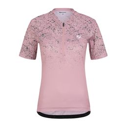 Ziener Damen Radtrikot "NALADIA-Z"malve rose, Gr. 44, Obermaterial: 100% Polyester; Obermaterial 2: 90% Polyester, 10% Elasthan, Trikots