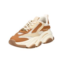 Steve Madden Damen Sneaker "Steve Madden Sneaker Lederimitat", Gr. 40braun, wei&szlig;, Lederimitat, Schuhe