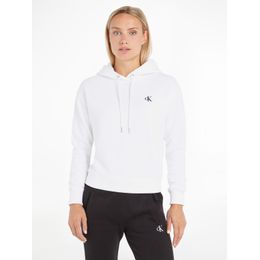 Damen Kapuzensweatshirt "CK EMBROIDERY HD", wei&szlig;, Gr. XXL, Calvin Klein Jeans, bestickt, unifarben, Sweatware, Obermaterial: 50% Baumwolle, 50%