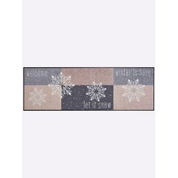 Fu&szlig;matte Salonloewe, B:30cm H:7mm L:75cm, grau, Kunstfaser, Polyamid, Au&szlig;enbereich, Teppiche
