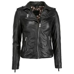 Mustang Damen Lederjacke "31020252", schwarz, Gr. XS, Obermaterial: 100% Lammleder. Futter: 100% Baumwolle. &Auml;rmelfutter: 100% Polyester, Jacken