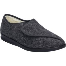 Josef Seibel Herren Hausschuh "Belfort 85 W, anthrazit", Gr. 43, grau, Obermaterial: 100% Textilmaterial TEXMAT., Schuhe