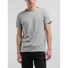Replay Herren T-Shirt, grau, Gr. S, unifarben, Jersey, Obermaterial: 100% Baumwolle, Shirts