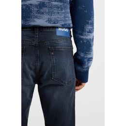 Hugo Herren Slim-fit-Jeans "Ash"dunkelblau405, Gr. 31, unifarben, Denim/Jeans, Obermaterial: 99% Baumwolle, 1% Elasthan, Jeans, mit