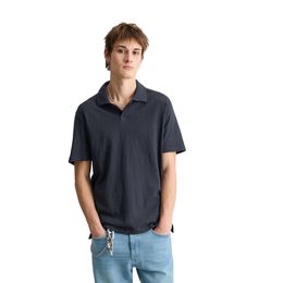 Marc O'Polo Herren Poloshirt "aus reiner Bio-Baumwolle"navy teal, Gr. S, MARC O'POLO DENIM, unifarben, Obermaterial: 100% Baumwolle, Shirts