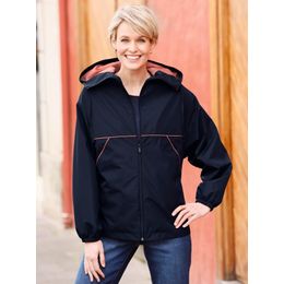 Classic Basics Damen Langjacke, blau, Gr. 44, unifarben, 100% Polyester, Jacken