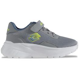 Lotto Kinder Sneaker, Gr. 25, grau, Kunstfaser, Synthetik, mehrfarbig, Schuhe, - in kinderfu&szlig;gerechter Passform
