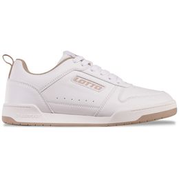 Lotto Damen Sneaker, Gr. 37, wei&szlig;, Kunstfaser, Synthetik, Schuhe, - mit wertig eingelassenem Weblogo
