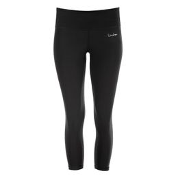 WINSHAPE Damen Leggings "AEL302", schwarz, Gr. XXL, 80% Polyester, 20% Elasthan, Hosen, mit leichtem Kompressionseffekt