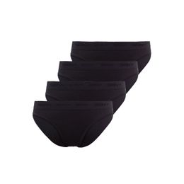 Skiny Damen Slip "Slip 4er Pack", Gr. 40, schwarz, Obermaterial: 100% Baumwolle CO., Unterhosen