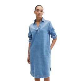 Marc O'Polo MARC O'POLO Damen Jeanskleid "aus Baumwolle mit Elasthan", blau, Gr. XXS, unifarben, Obermaterial: 80% Lyocell, 20% Baumwolle, Kleider