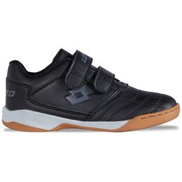 Lotto M&auml;dchen Hallenschuh, Gr. 28, schwarz, Synthetik, mehrfarbig, Schuhe, - mit nicht-f&auml;rbender Sohle