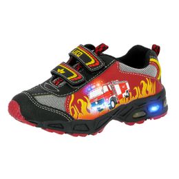 Lico Kinder Sneaker "Kinderschuh Hot V Blinky", Gr. 33, rot, Synthetik, Schuhe