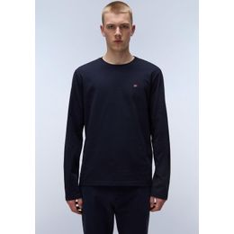 Napapijri Herren T-Shirt, blau, Gr. XL, unifarben, Obermaterial: 100% Baumwolle, Shirts, unifarbenes Design, aus Baumwolle, auch in gro&szlig;en Gr&ouml;&szlig;en