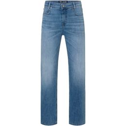 MAC Herren Regular-fit-Jeans "Rick"vintage summer blau, Gr. 33, Denim/Jeans, Obermaterial: 99% Baumwolle, 1% Elasthan, Jeans, im Five-Pocket Style