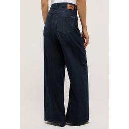 Angels Damen 5-Pocket-Jeans "LIVA"rinse night blau used, Gr. 46, unifarben, Denim/Jeans, Obermaterial: 89% Baumwolle, 8% Polyester, 3% Elasthan,